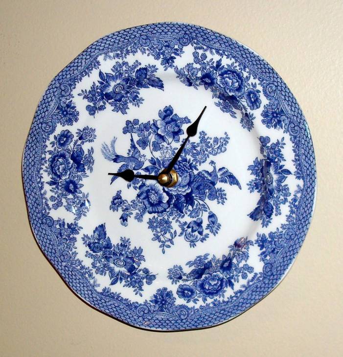 6 platos convertidos en reloj de pared - pisosblog - pisos.com