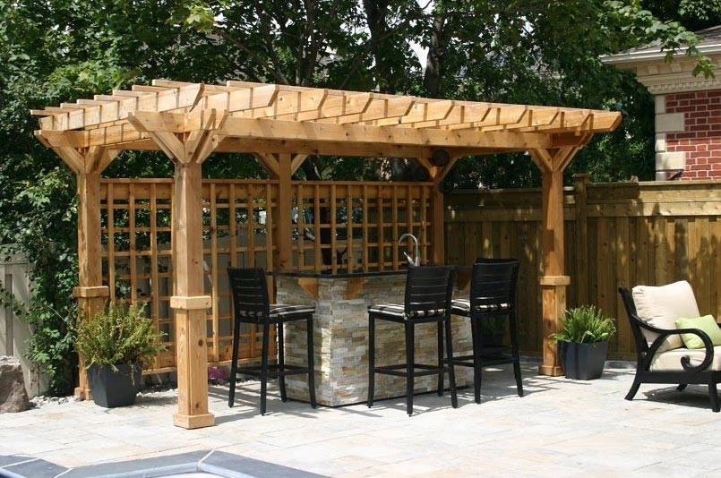 Cómo hacer una barra de bar en el jardín. 20 bares de exterior