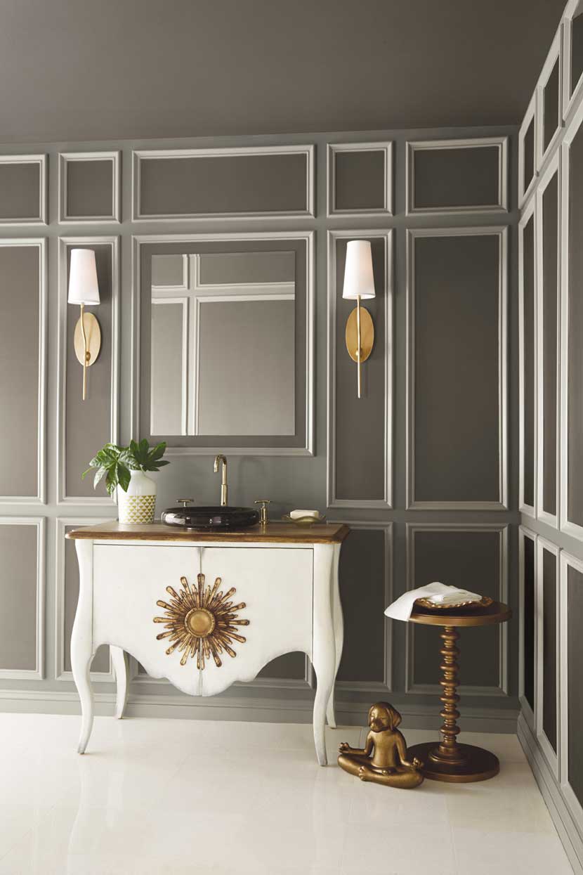 Paredes con molduras: ideas para poner molduras decorativas
