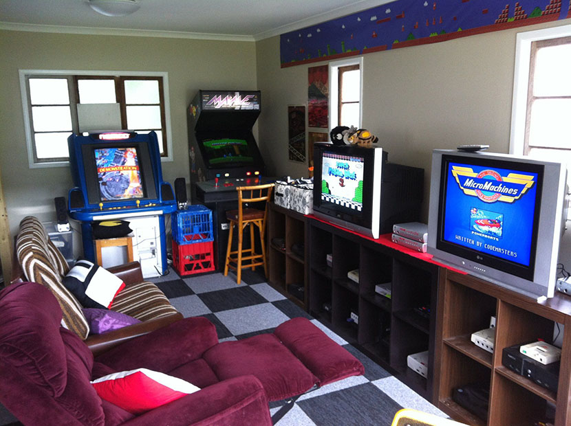 Crear una sala de juegos para las reuniones en casa