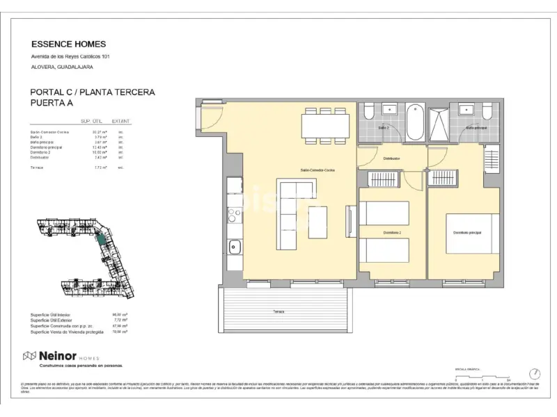 Piso en venta en Camino de las Fuentes en Alovera por 180.994